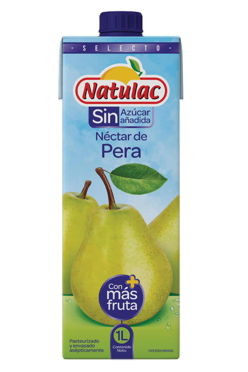 Néctar Sin Azúcar Añadida Pera Tetra Pak 1L - Natulac
